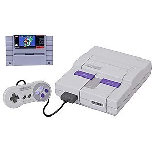 Super Nintendo SNES Bundle with Super Mario World (Renewed)