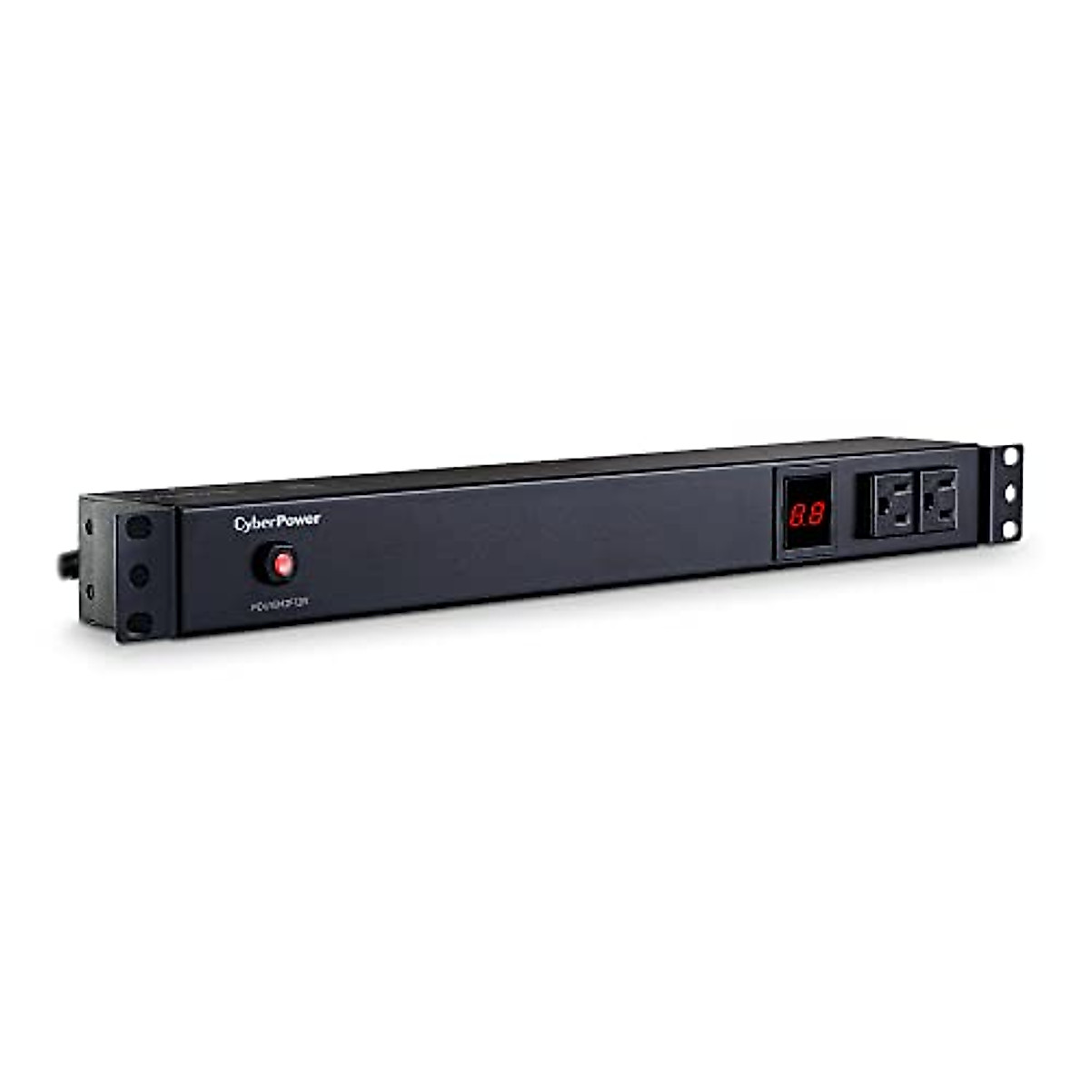 CyberPower PDU15M2F12R Metered PDU, 100-125V/15A (Derated to 12A), 14 Outlets, 1U Rackmount, 15 Foot Power Cord