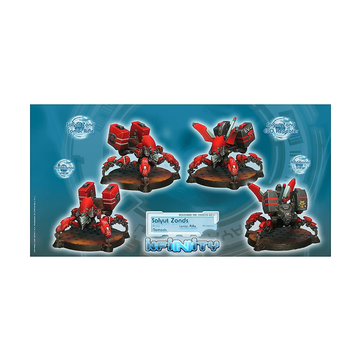 Infinity Miniatures - Infinity: Nomads Salyut Zonds - Unpainted Miniature by Corvus Belli – Compatible with Infinity and Other Tabletop RPG TTRPG