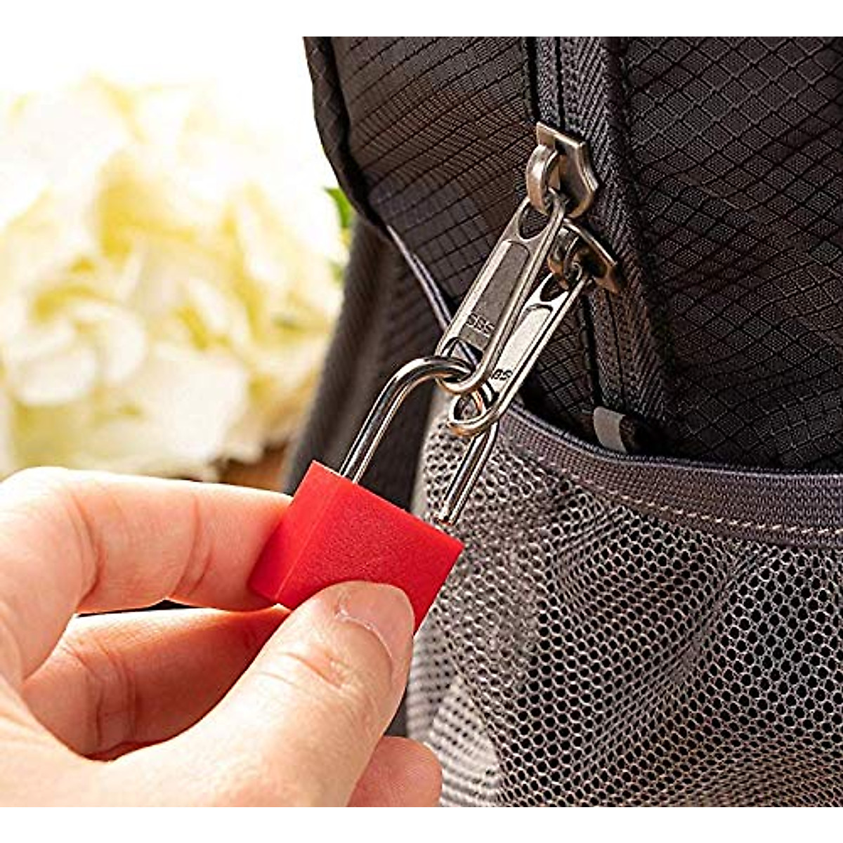 Padlock (8 Pack) Small Padlock with Key for Luggage Lock, Backpack, Gym Locker Lock, Suitcase Lock, Classroom Matching Game and More