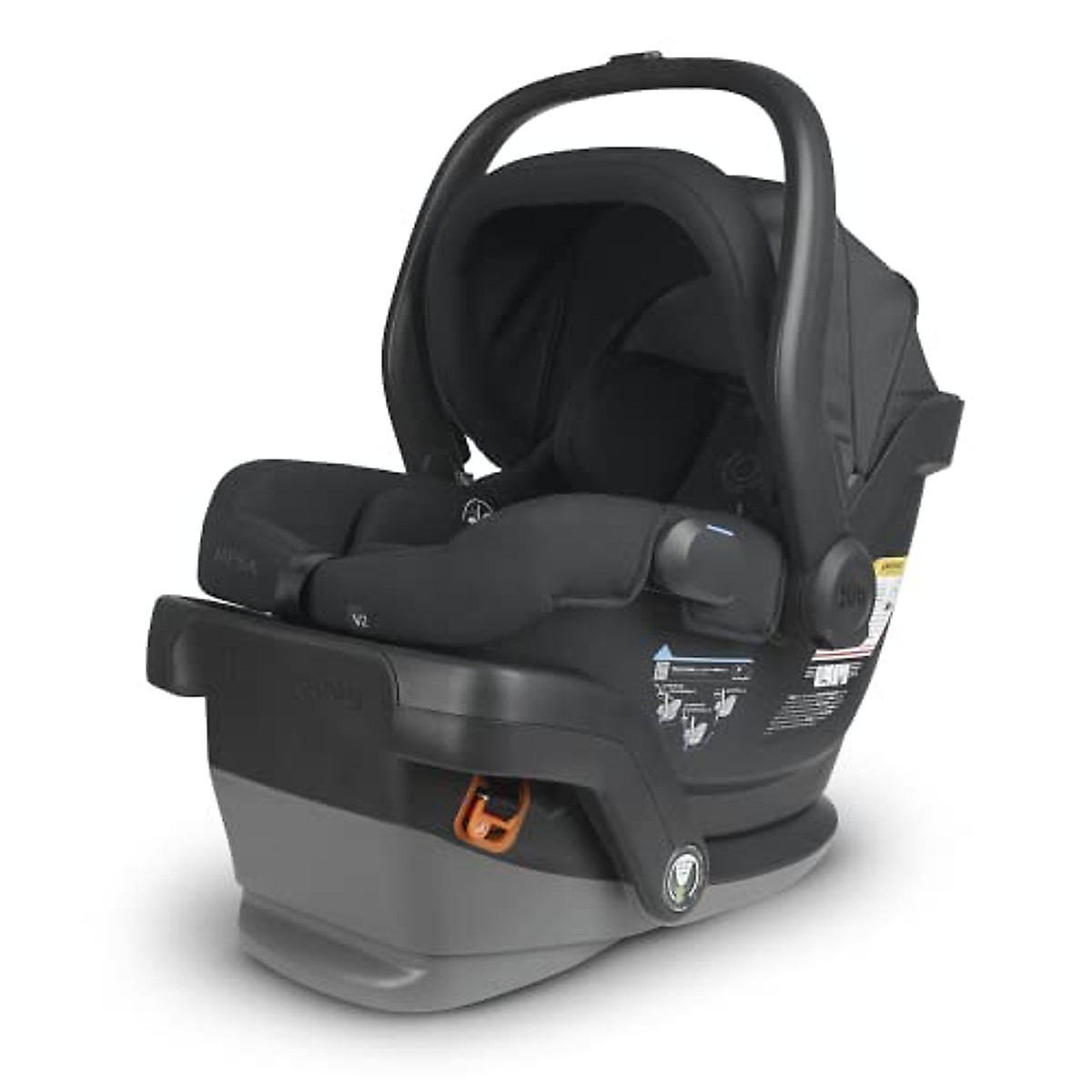 Cruz V2 Stroller - Greyson (Charcoal Melange/Carbon/Saddle Leather) + MESA V2 Infant Car Seat - Jake (Charcoal)