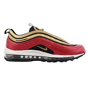Nike womens Air Max 97 Trail Running Shoes, University Red/Metallic Gold, 6.5