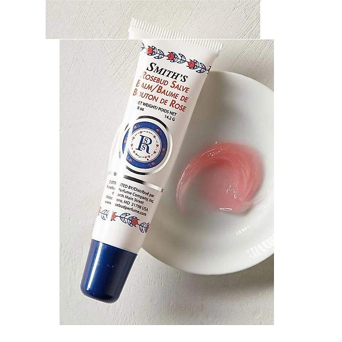 Rosebud Perfume Co. Original Rosebud Salve Tube Three Pack - Moisturizes and Protects Lips - Soothes Irritation and Dry Skin - 3 x 0.5 oz Tubes