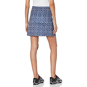 Cutter & Buck womens Allure Printed Pull on Skort Golf Shorts, Indigo, Medium US