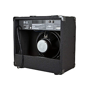 Monoprice 1x10 Guitar Combo Amplifier - Black, 40-Watt, Spring Reverb, 10-Inch 4-Ohm Speaker, High & Low Inputs, Headphone Output - Stage Right Series