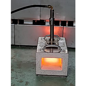 Goede G-2-90 Stainless Steel Forge/Foundry Burner with Regulator and Gauge