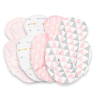 Infant Insert Compatible with 4Moms Mamaroo & Rockaroo – Car Seat Insert 2 Pack – Reversible Infant Car Seat Insert – Soft Plush Minky Car Seat Head Support Insert