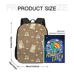 wnlnfdp Custom Backpack Personalized Laptop Bookbag Customize Large Capacity Shoulder Schoolbag Add Your Own Name Travel Bagpack for Girls Kids Student Men Womens