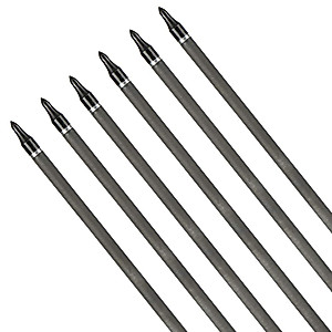 TOPARCHERY 6pcs Archery Arrows, 31 Inch Carbon Arrows with 4" Natural Feather, Carbon Arrows 400 Spine, Arrows Target Hunting Arrows for Longbow, Recureve Bow and Traditional Bow