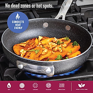 Granitestone Stackable Pots and Pans Set Nonstick, 10 Piece Space Saving Complete Kitchen Cookware Set with Ultra Nonstick Mineral & Diamond Coating, Oven & Dishwasher Safe, Healthy & Toxin Free-Black