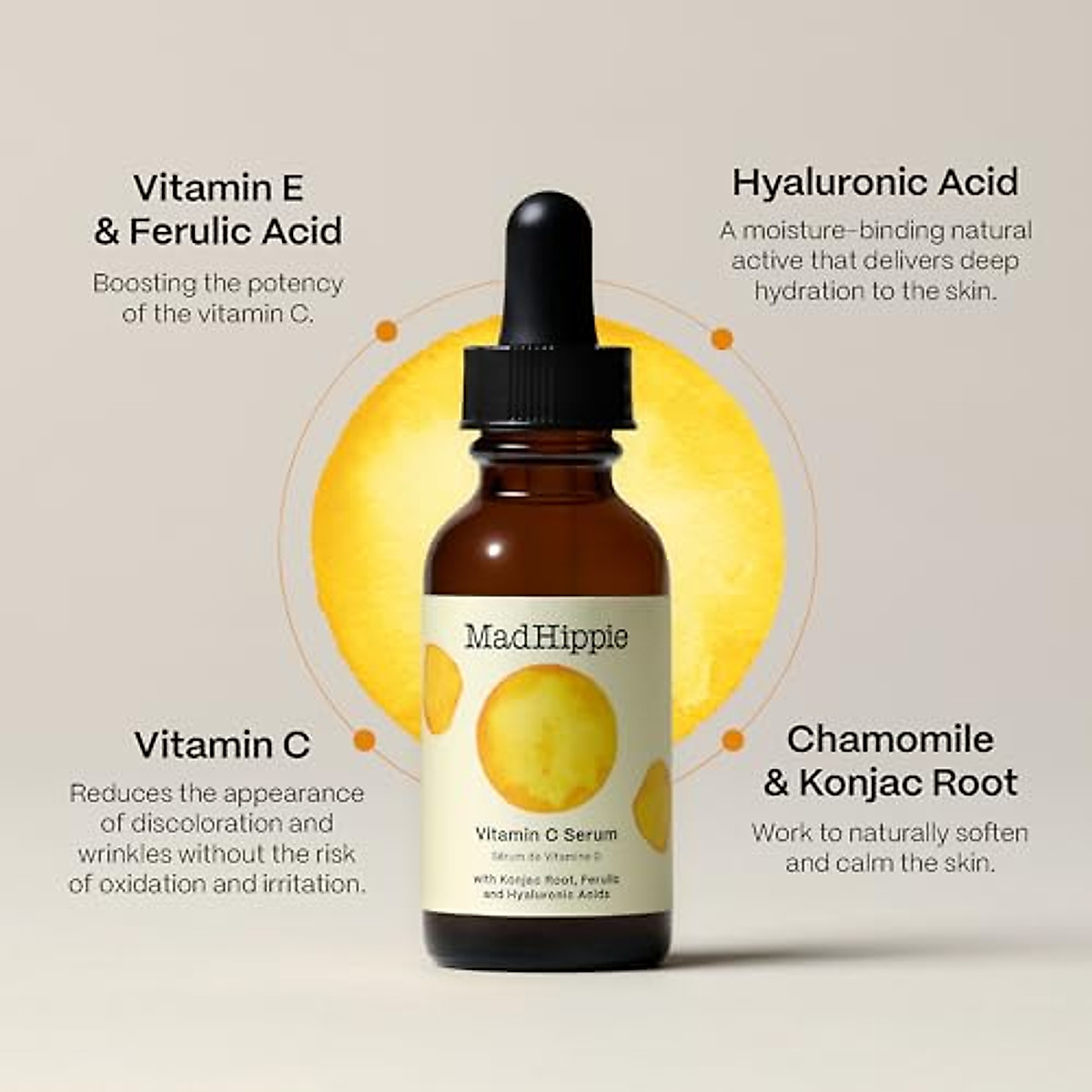 Mad Hippie Travel-Size Skin Care Set – Skin-Brightening Vitamin C Face Serum + Skin-Firming Super A Retinol Serum, Day & Night Dual Pack, 0.5 Fl Oz Ea (2 Piece Set)