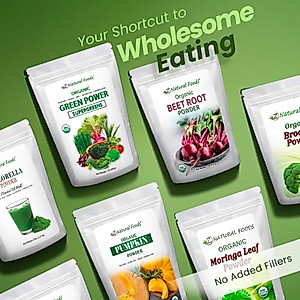 Z Natural Foods Organic Pumpkin Powder - Make Delicious Pumpkin Spice Lattes Coffee - Plant Based Superfood Supplement For Cooking Baking Recipes - Raw, Vegan, Non GMO, Gluten Free, Kosher - 1 lb Size