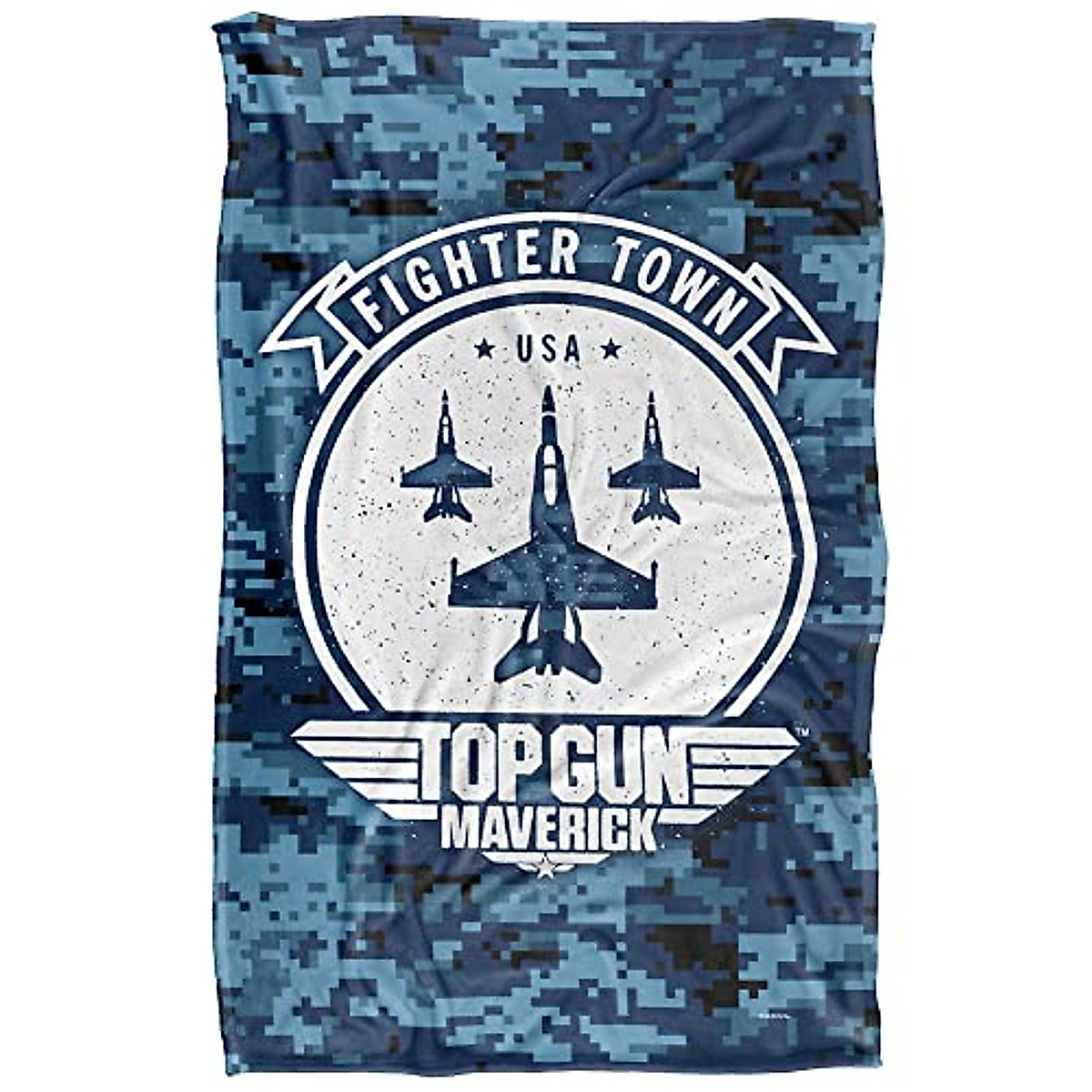 Top Gun: Maverick Blanket, 36"x58" Fighter Town USA Silky Touch Super Soft Throw Blanket