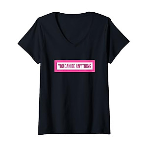 Barbie You Can Be Anything V-Neck T-Shirt