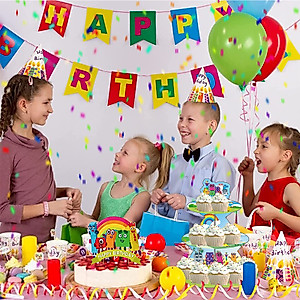 Number Blocks Cupcake Stand, Number Theme Birthday Party Decorations, 3-Tier Dessert Stand Birthday Party Supplies Numberblocks Cupcake Decor for Baby Shower Kids Birthday