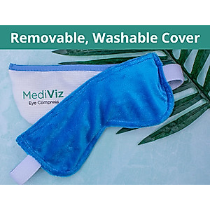 Mediviz Warm Compress Eye Mask - Moist Heat Compress for Irritated Eyes and Eyelid Lumps and Bumps