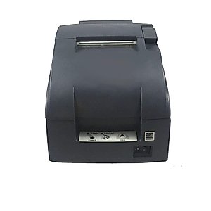 TM-U220B, Impact, two-color printing, 6 lps, USB interface, Auto-cutter, Solid Cover, Dark gray (Renewed)