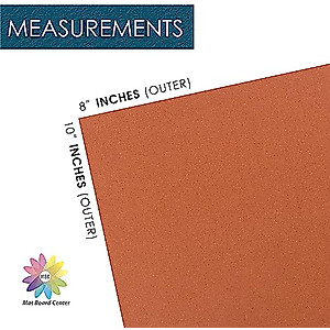 Mat Board Center, 8x10 Uncut Mat Boards, Backing Boards for Crafts, Photos, Frames and More (Mixed Color, 20-Pack)