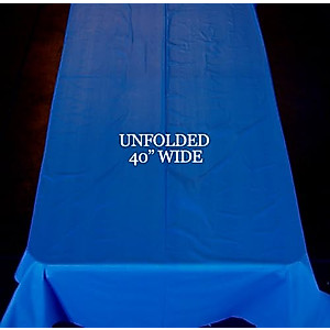 Craft And Party, White Plastic Table Cover Roll - 40in X 100 feet Heavy Duty Plastic banquet Table Cover Roll. (White)