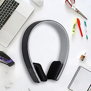 Over Ear Bluetooth Headphones Wireless Headset with Built-in Mic Active Adjust-Able Angle Soft Earmuffs Retractable Holder Su