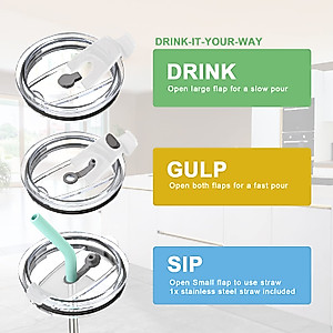 Zenbo 40 oz Tumbler with Handle–Stainless Steel Vacuum Insulated Mug Cup with Handle,Lid and Straw,Keeps Drinks Cold up to 34 Hours – Sweat-Proof Body, Dishwasher Safe