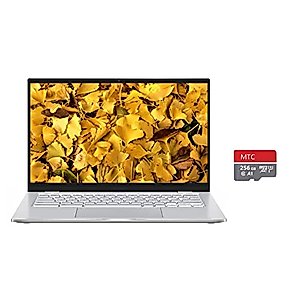ASUS Chromebook 14" FHD Laptop, Intel Core M3-8100Y Processor, 8GB RAM, 320GB Storage (64GB eMMC+MTC 256GB Flash Memory), Backlit, Intel HD Graphics 5000, Chrome OS, Silver