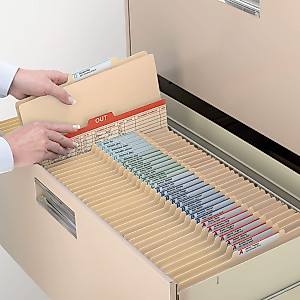 Smead Classification File Folder, 1 Divider, 2" Expansion, 2/5-Cut Tab, Letter Size, Manila, 10 per Box (13700)