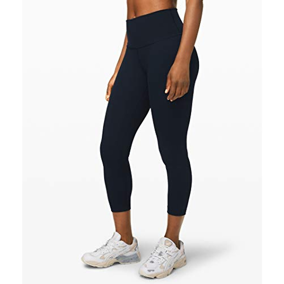 Lululemon Athletica Wunder Under High Rise Crop 23 inches Yoga Pants (True Navy, 4)