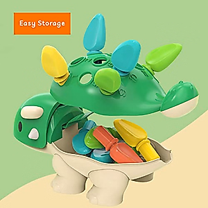 Toddler Montessori Toys Learning Activities Educational Dinosaur Games - Baby Sensory Fine Motor Skills Developmental Toys - Gifts for 6 9 12 18 Month Age 1 2 3 4 One Two Year Old Boys Girls Kids