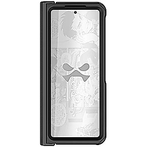 Ghostek ATOMIC Slim Case for Galaxy Z Fold 4 (7.6 Inch) - Clear Black Aluminum Metal Bumper & Shockproof Protection