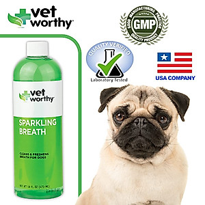 Vet Worthy Sparkling Breath for Dogs (16 oz)