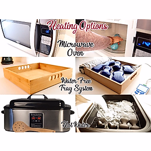 Heat-Wave (Basalt Black) Synergy Stone - Contoured Hot Stone Massage Tool with Radiant Heat - Relaxing and Therapeutic for Neck, Back, Legs, Feet - Natural-Matte Surface for on Skin with Oil only