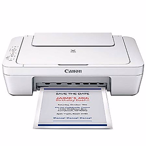 Canon All-in-One Color Inkjet Wired Printer, Print Scan Copy for Home Office, up to 60 Sheets, 600 x 1200 dpi, Portability, Lightweight, PIXMA MG2522, w/USB Cable