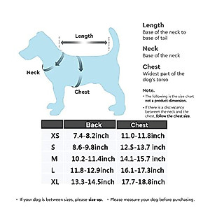 FLAdorepet Dog Dress for Christmas Holiday Party Winter Warm Small Dog Bowknot Dress Tutu Skirt, Cat Costume Clothes Pet Apparel (Large, Red)