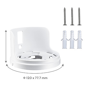 Bangcheer - Cable Organizer for Whole WiFi Booster, Home WiFi Mesh System for Tp Link Deco x20 and x60, Easy-to-Install Wall Mounted Holder for WiFi Booster, White, Pack of 3