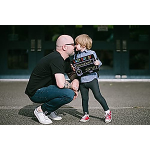 Pearhead Photosharing Chalkboard Signs, Perfect to Commemorate the First and Last Day of School, 2 Chalkboard Signs for School Celebrations and Milestones, 2 Count (Pack of 1) Packaging may vary