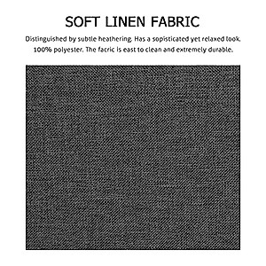 Allewie King Size Bed Frame/Upholstered Platform Bed Frame/Mattress Foundation/No Box Spring Needed/Wood Slats Support/Easy Assembly/Grey