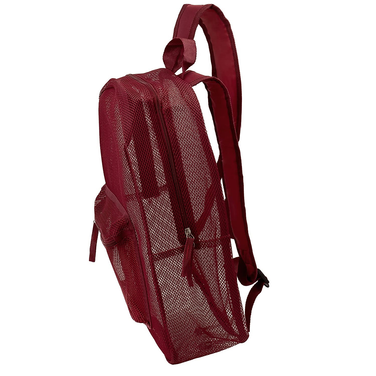 Moda West 17" See Thru Mesh Wholesale Backpack in 5 Asst Colors - Bulk Case of 24 Clear Bookbags