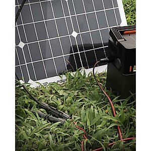 ALLPOWERS Solar Extension Cable with MC-4 Female and Male Connector to Anderson Power Pole Port 1.5M 16AWG Solar Panels Kit Tools, Connector for Solar Panel to Portable Generator