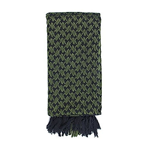 Explore Land Cotton Shemagh Keffiyeh Tactical Desert Scarf Neck Head Wrap with Tassel for Men Women