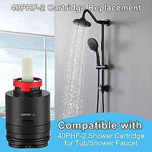 40PHF-2 Pressure Balance ​Cartridg, 40mm Shower Faucet Cartridge Replacement, Compatible with Tub/Shower Faucet Valve