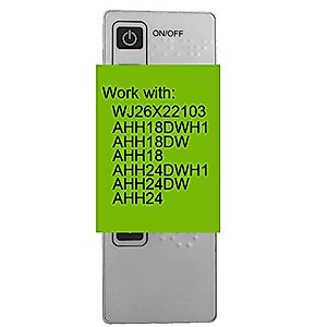 YING RAY Replacement for GE Air Conditioner Remote Control WJ26X22103 AHH18DWH1 AHH18DW AHH24DWH1 AHH24DW