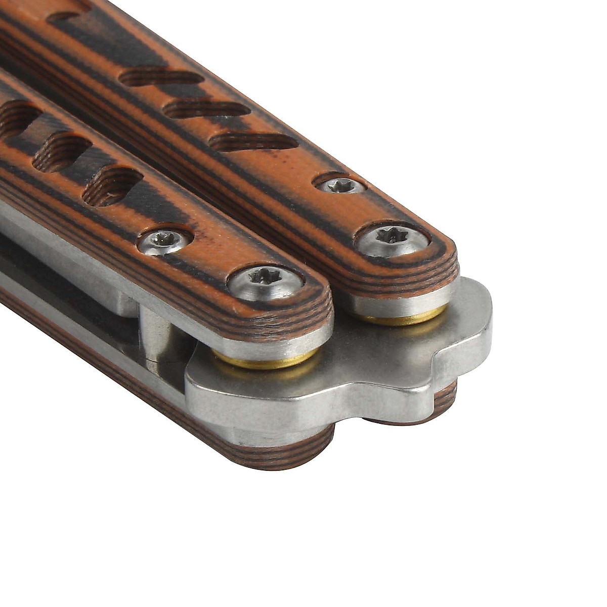 Andux Flip Tool CSGO Titanium Lightweight with Holes for Training CS/HDD40 Maple Yellow