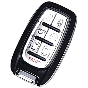 Key Fob Replacement Fits for Chrysler Pacifica 2017 2018 2019 2020 2021 Voyager 2020 Proximity Smart Keyless Entry Remote Control 68217832AC 68217832AB 7 Buttons