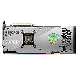 MSI Gaming GeForce RTX 3090 Ti 24GB GDRR6X 384-Bit HDMI/DP Nvlink Tri-Frozr Ampere Architecture OC Graphics Card (RTX 3090 Ti SUPRIM X 24G) (Renewed)