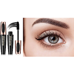 Secret Xpress Control 4D Silk Fiber Lash Mascara, Lengthening and Thick, Long Lasting, Waterproof & Smudge-Proof, All Day Exquisitely Full, Long, Thick, Smudge-Proof Eyelashes (2 Pack)