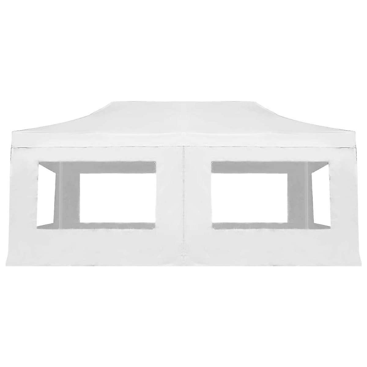 Professional Folding Party Tent with Walls Aluminum,Fruit Stand Gazebo,Deck Gazebo,Camping Gazebo,Hardtop Gazebo,Featuring a Folding Design,for Barbeque, Patio,Garden Party,Markets,19.7'x9.8' White