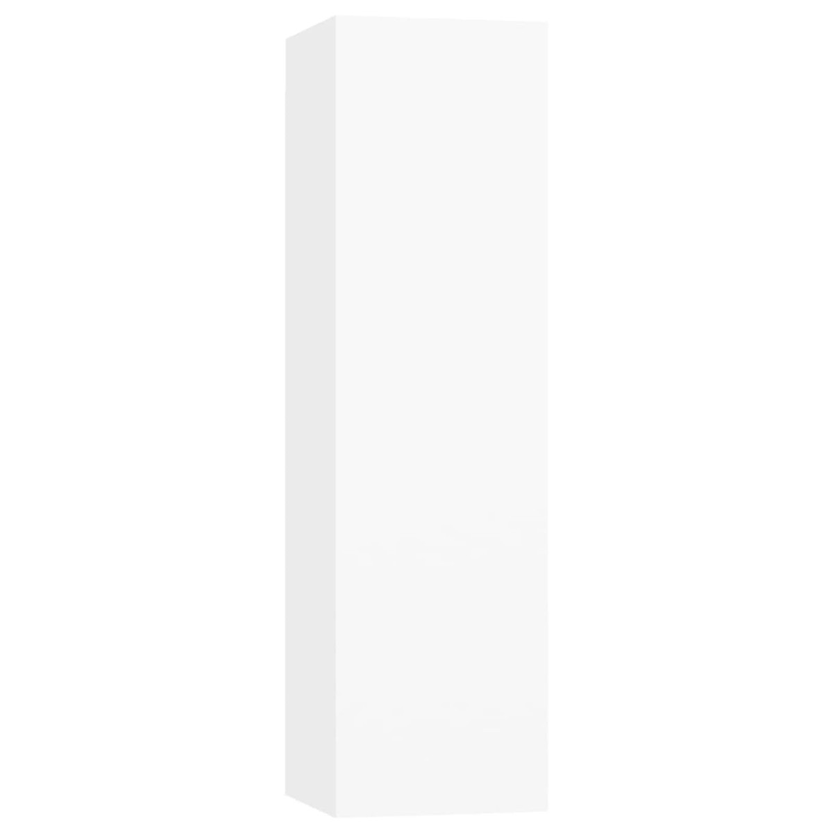 BULANED Fireplace Tv Unit,Tv Cabinet,Wall Mounted Tv Cabinet,Luxury Tv Stand,3 Piece TV Cabinet Set White Engineered Wood