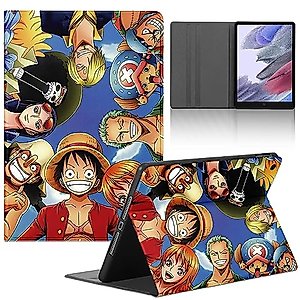 Cool Anime Black Case for iPad Air 3 Case 10.5 Inch (3rd Gen) 2019, Japanese Manga Character Fun Cartoon Pattern Leather Stand Folio Cover, Soft TPU Protective for Teens Girls Women Boys