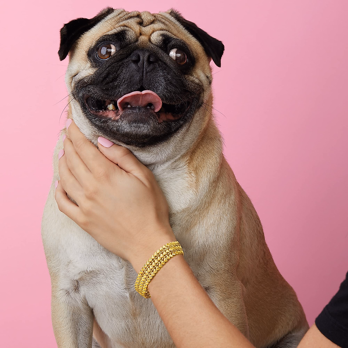 Ross-Simons Italian Sterling Silver Multi-Row Heart Bracelet